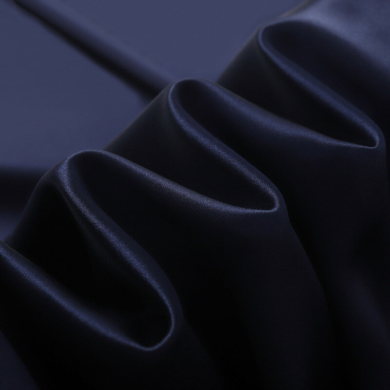 Простой креп-сатин 16/19 монме, ширина 114 см, 100% шелк тутового дерева, полный шелковый материал для оптовой одежды