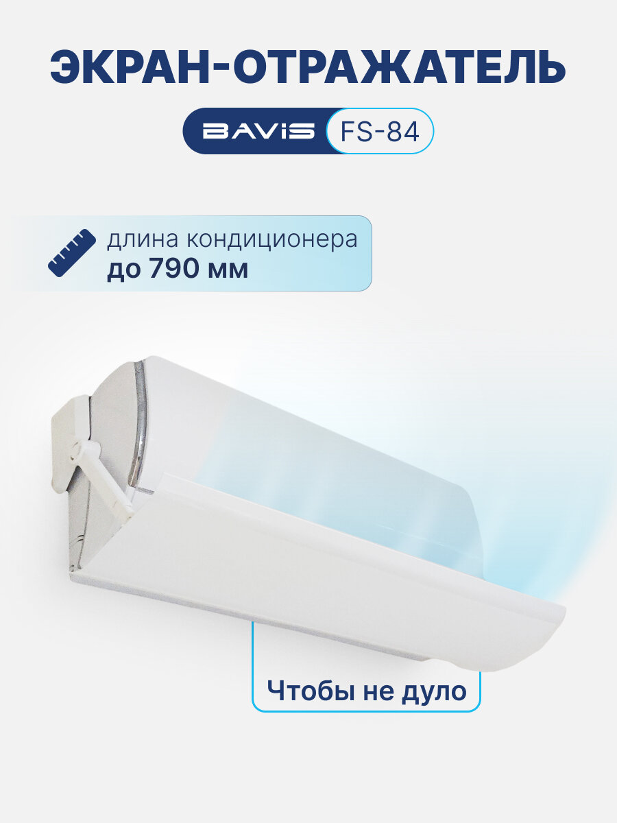 Экран-отражатель для кондиционера настенного типа BAVIS FS-84 (840 мм)