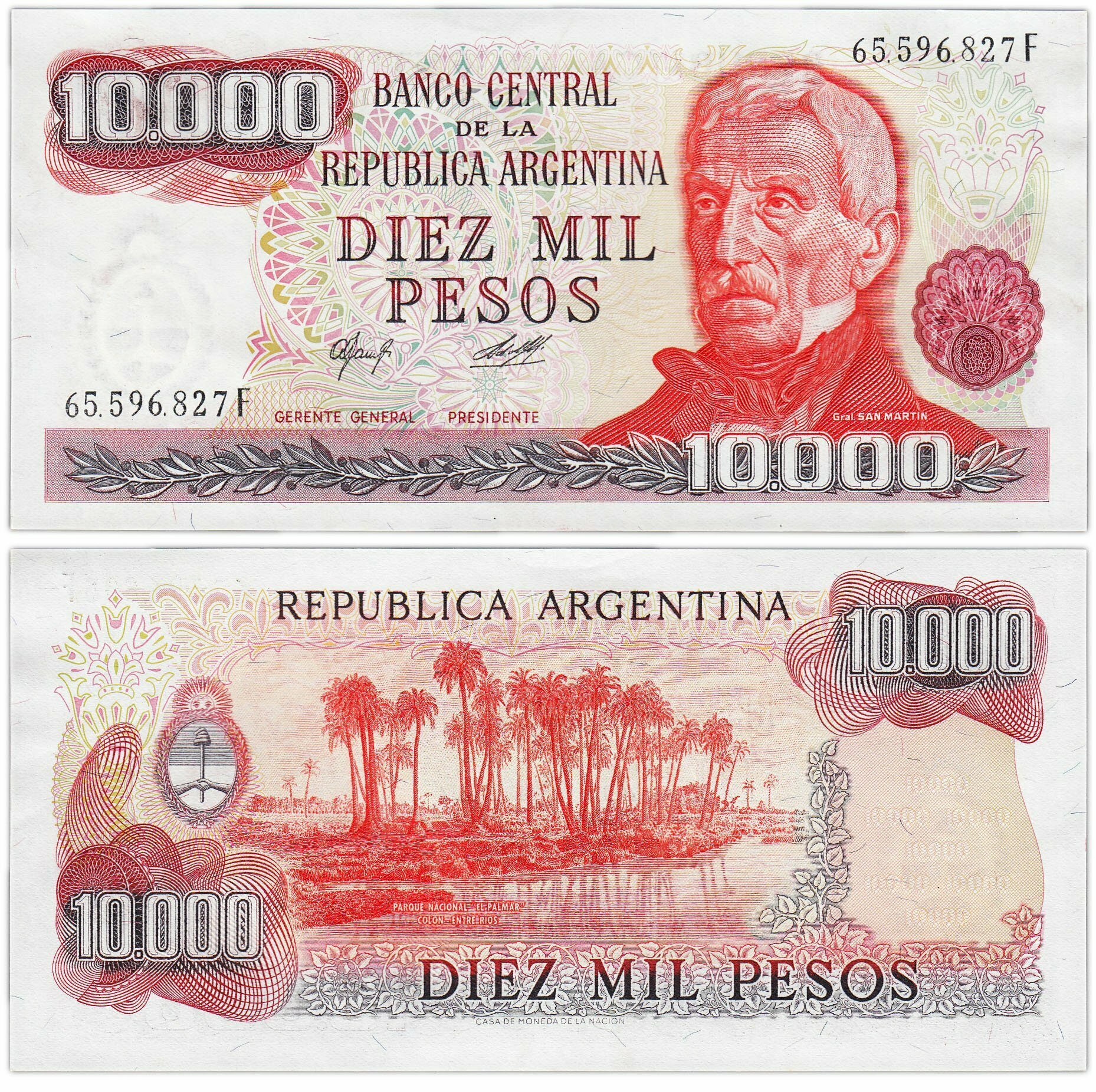 Аргентина 10000 песо 1977-1983 Pick 306a