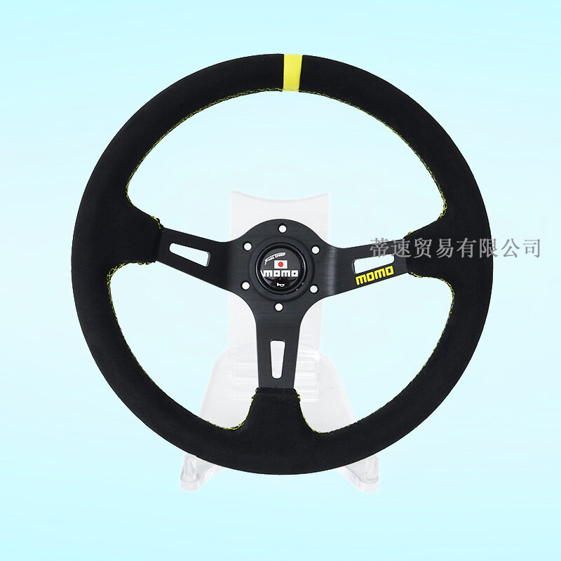 2026 Горячая распродажа 13inch Momo Новая модель Полноскоростной спортивный руль из замши для гонок и дрифта
