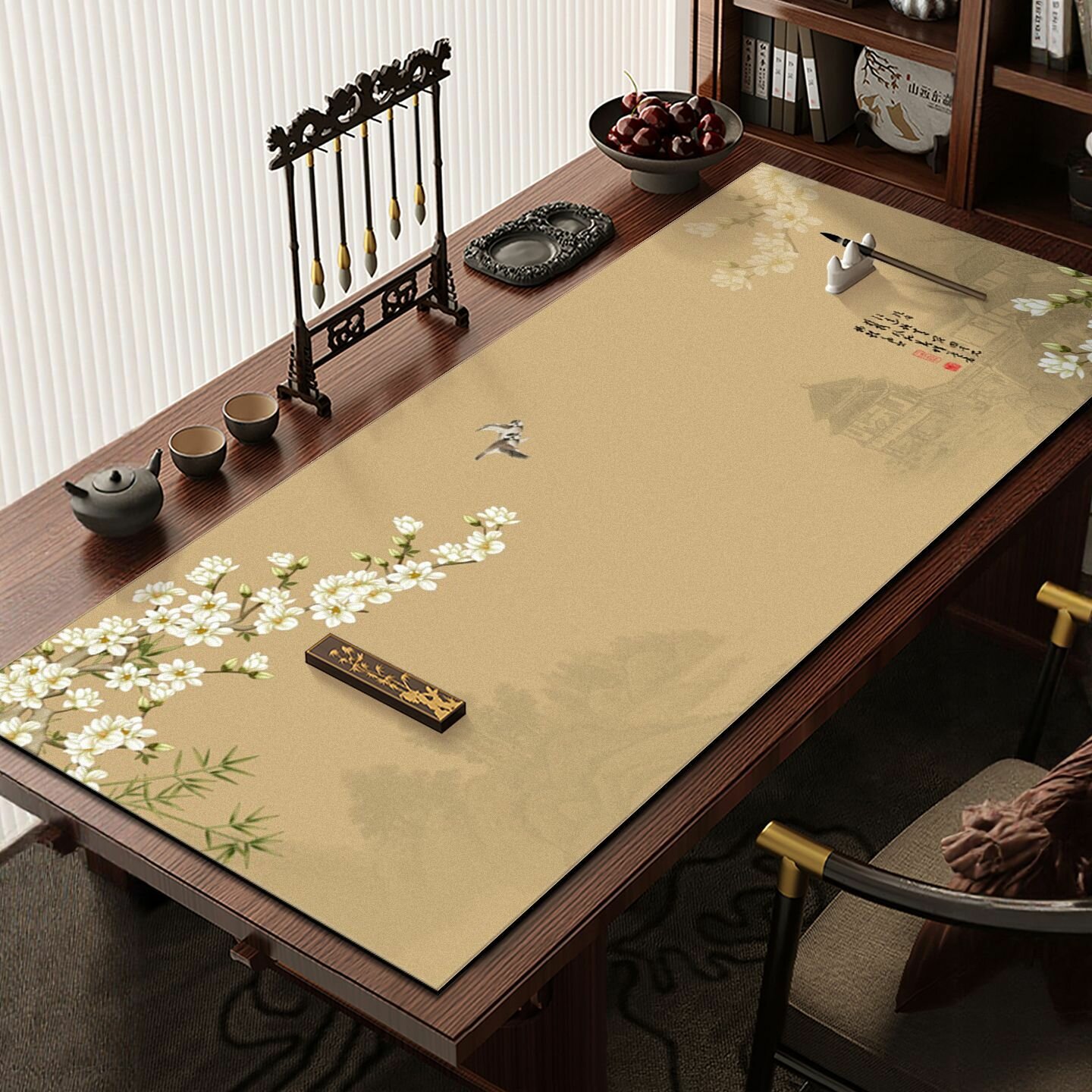 Коврик для стола из диатомита, специальная подкладка для стола, моющийся коврик для каллиграфии, фетровый коврик для письма кистью, специальный настольный коврик для каллиграфии.
