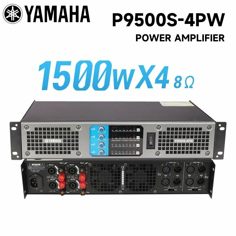 YAMAHA P9500S-4PW Высокомощный предусилитель, 1500 Вт, 4 канала, 8 Ом