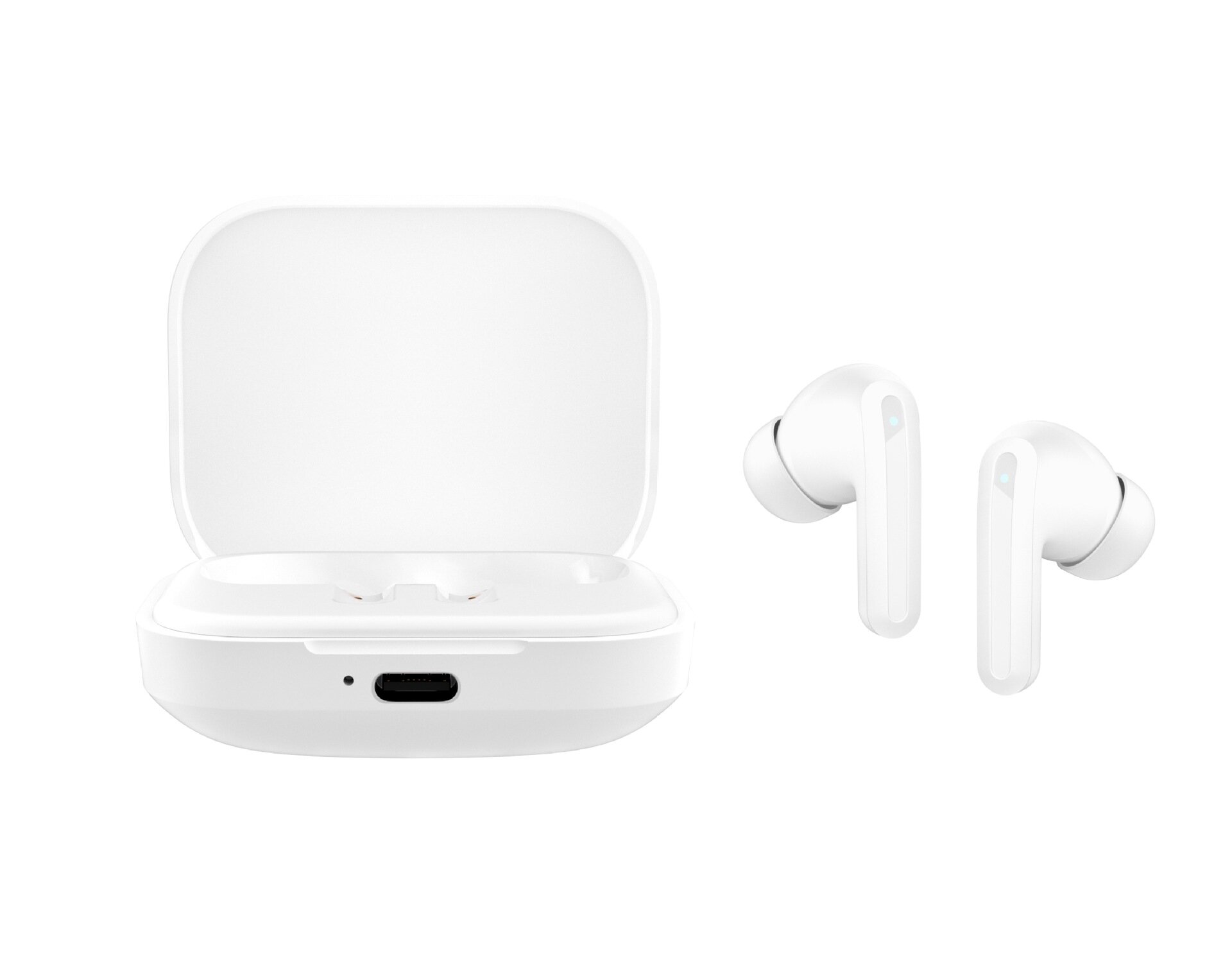 Премиальные беспроводные стерео наушники Bluetooth для игр и музыки, белые с шумоподавлением