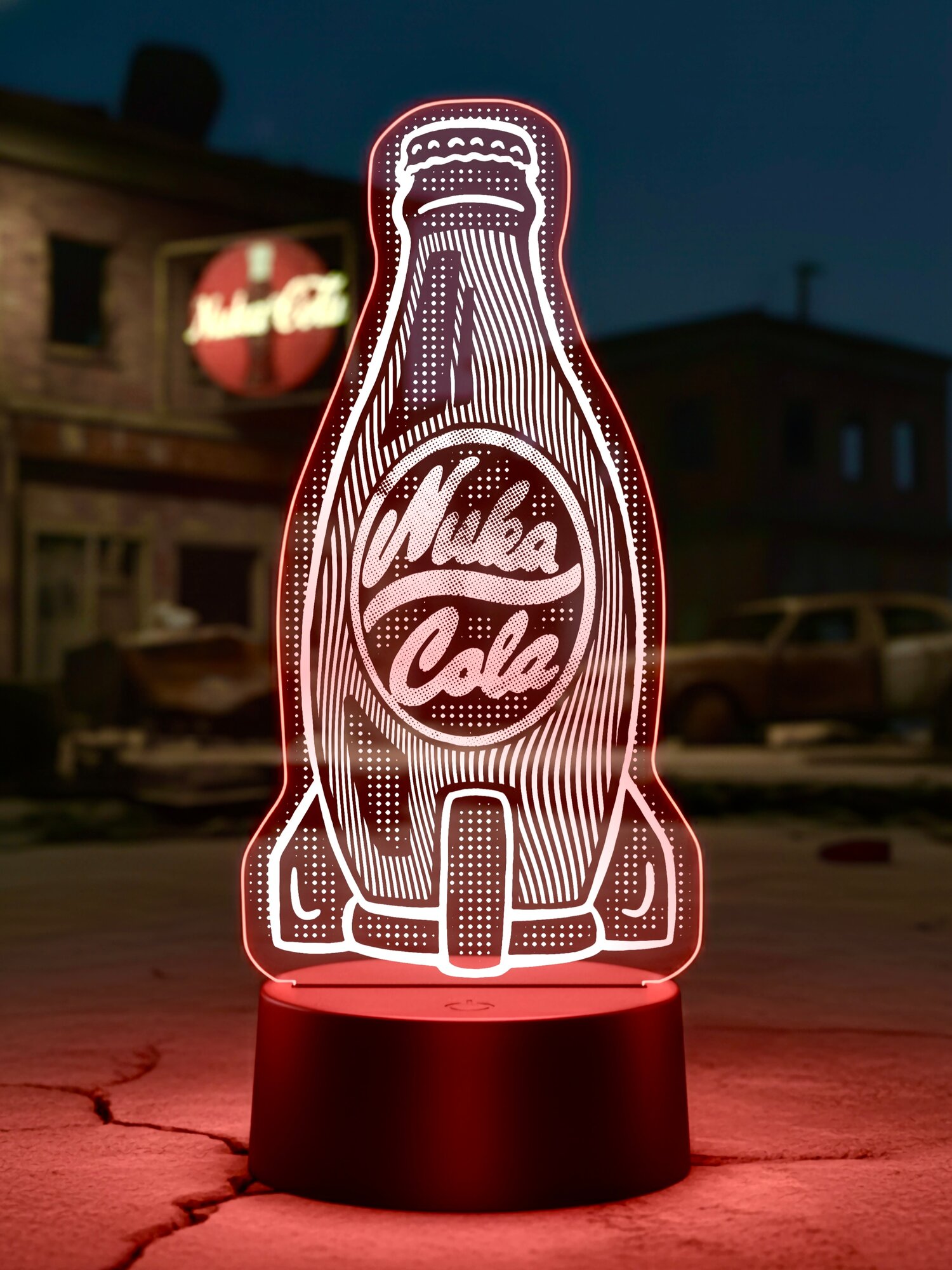 Ночник Игра Фоллаут, Нюк Кола - Fallout, Nuka-Cola. Подарок геймеру — декор для игровой комнаты с символикой популярных игр, узнаваемыми персонажами и атмосферой киберспорта.