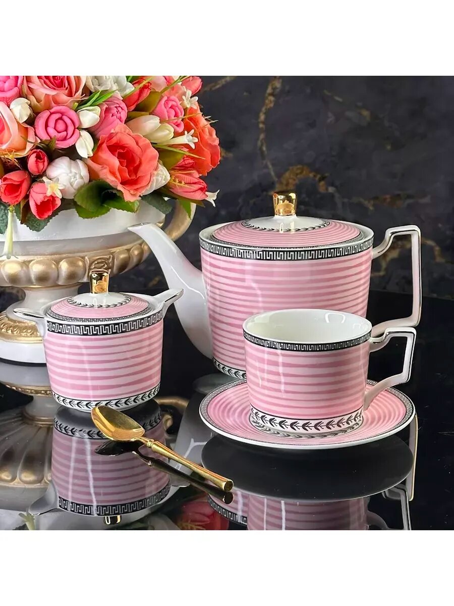 Чайный сервиз Lenardi, на 6 персон, из фарфора