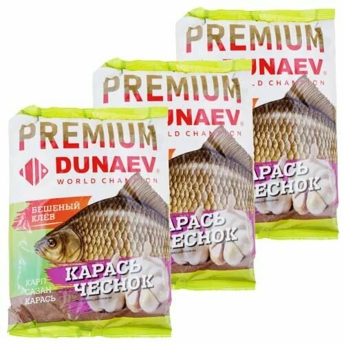 Прикормка Dunaev Premium Карась чеснок 3кг.