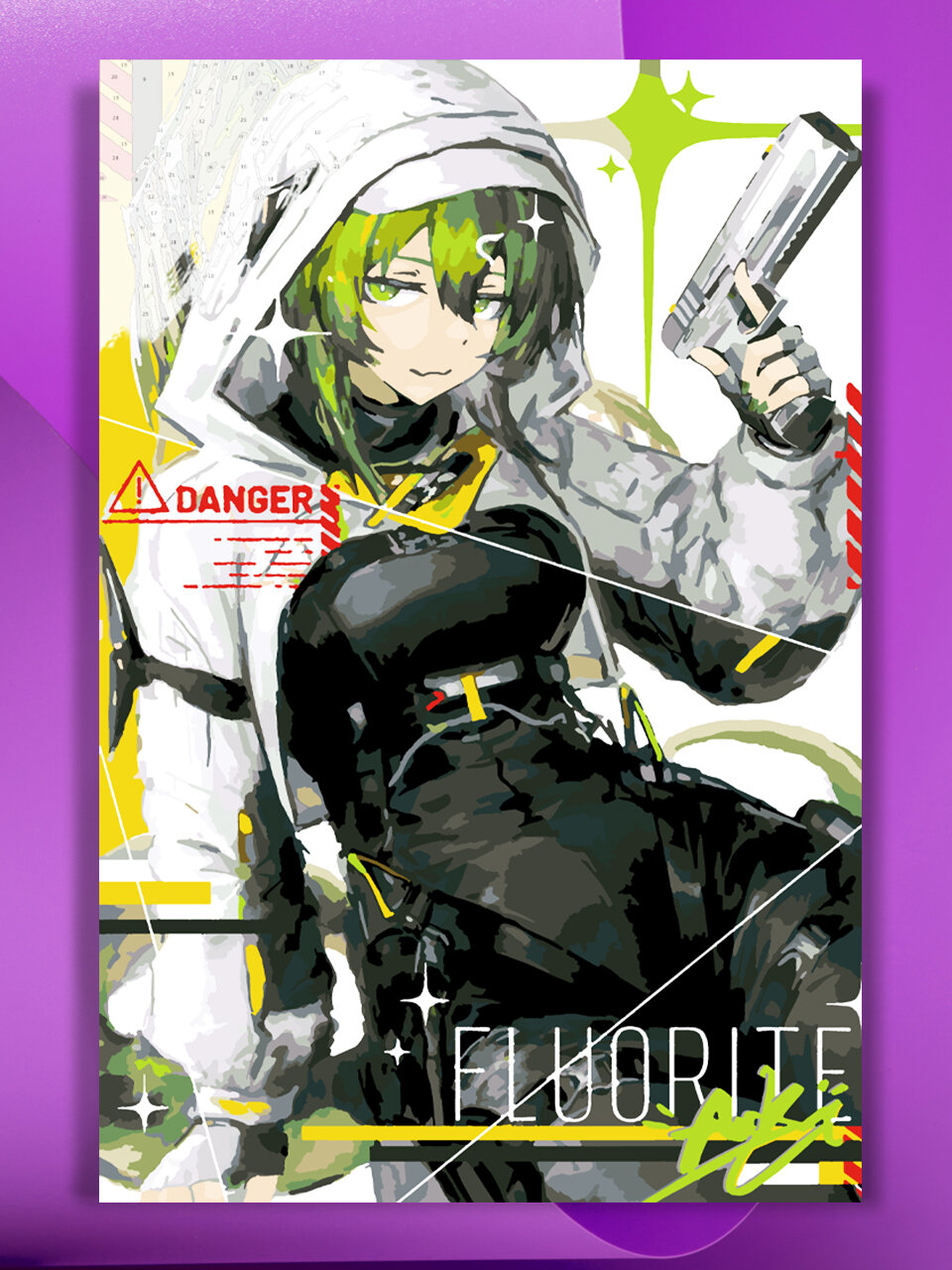 Картина по номерам на холсте Arknights Endfield - Fluorite, 40 х 60 см
