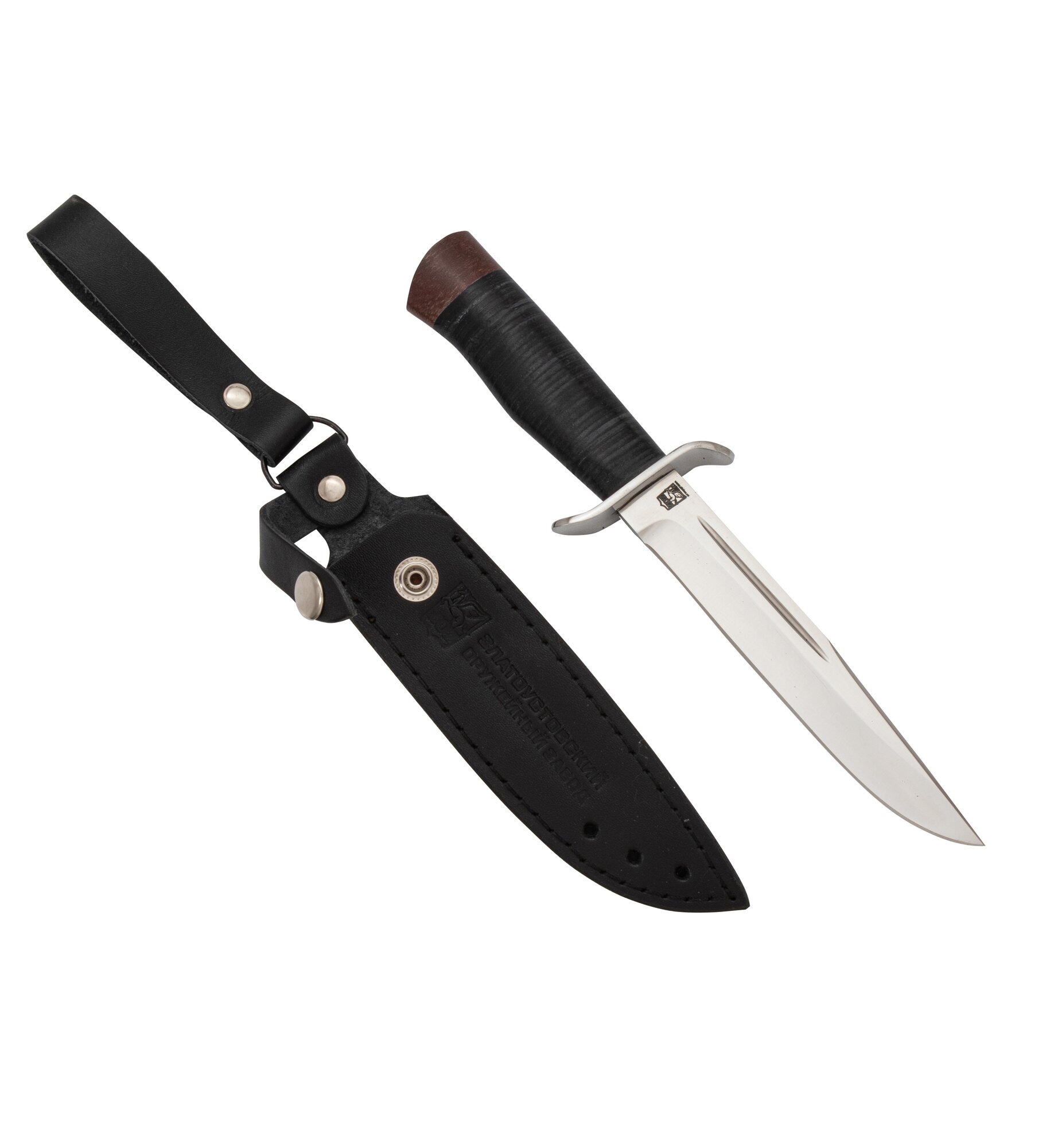 Нож "Финка - 1" (сталь AUS 10, кожа/текст.) от Златоустовского оружейного завода