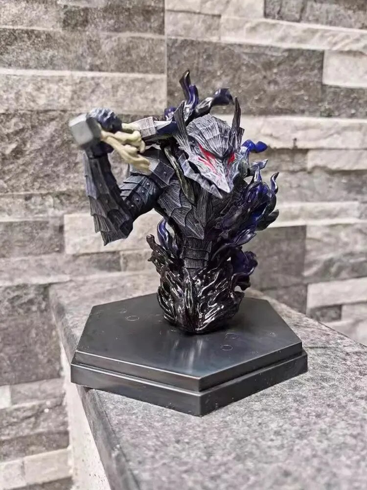 Фигурка Берсерк Guts из аниме, статуэтка, черная, коллекционная модель