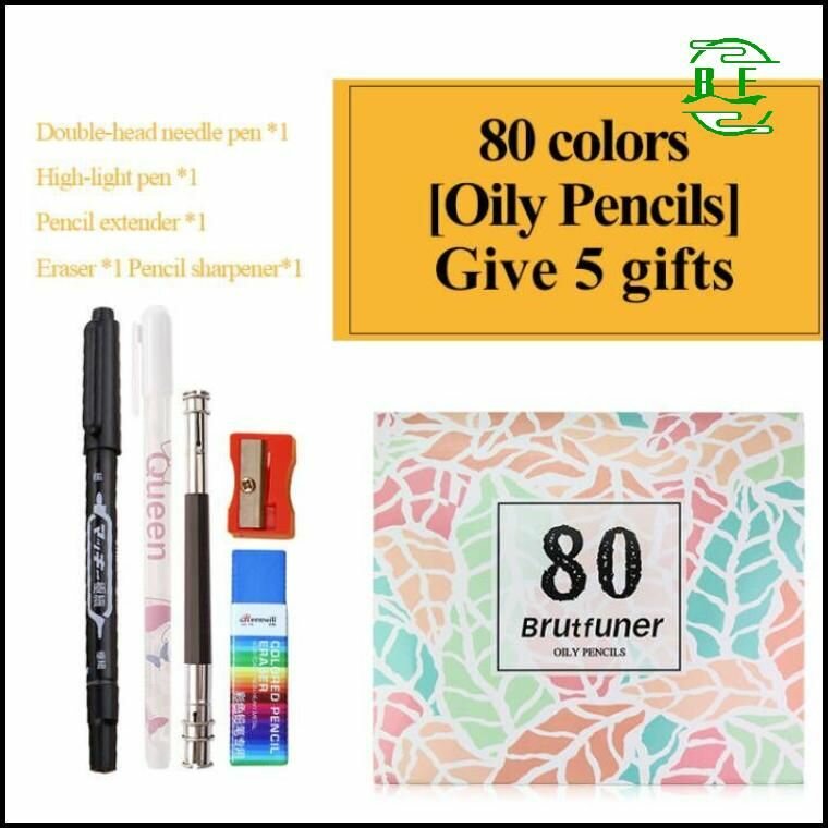 Карандаши цветные brutfuner 180colors oil & акварельный цве-FB