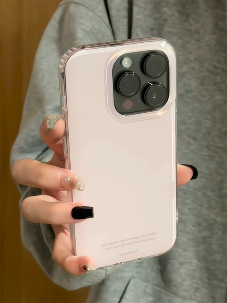 Корейский стиль розовый чехол для iPhone 14 Pro — тонкий, защищающий, анти-царапины, высококачественный чехол
