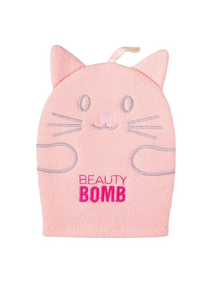 Мочалка для тела Pussycat розовая