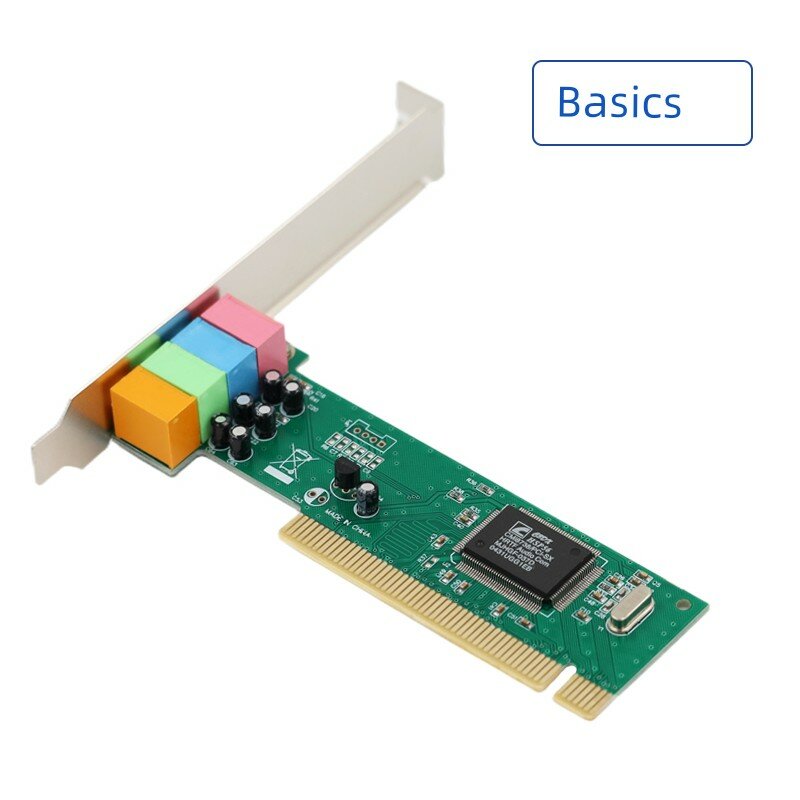 Базовая PCI 4.1 звуковая карта для настольных ПК, совместимая с Windows 10/7/XP, профессиональное аудио расширение