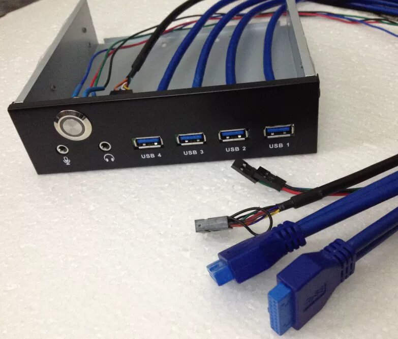 Панель аудиоразъемов для материнской платы с разъемами USB 3.0, 2.0, Type-C 3.2, 3.1, слотом для оптического привода,