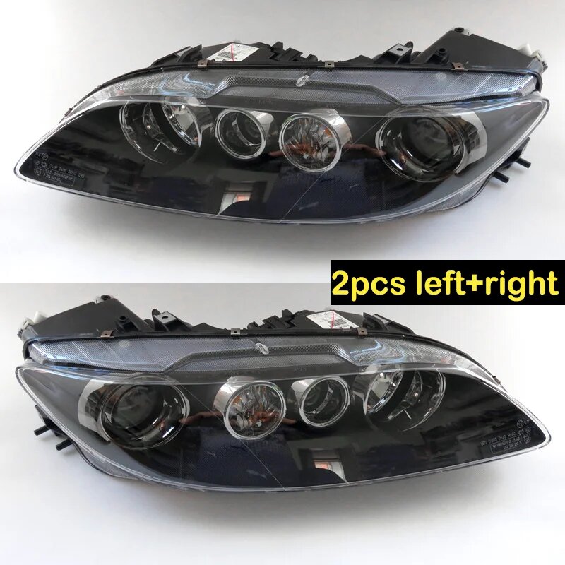 2 шт, передние фары для Mazda 6 Mazda6 2003 04 05 06-2015 2pcs black