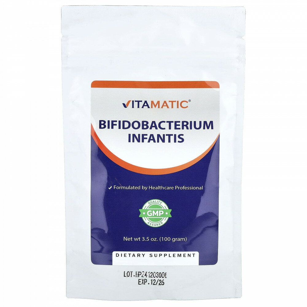 Vitamatic, Bifidobacterium infantis, бифидобактерии инфантис, 100 г (3,5 унции)