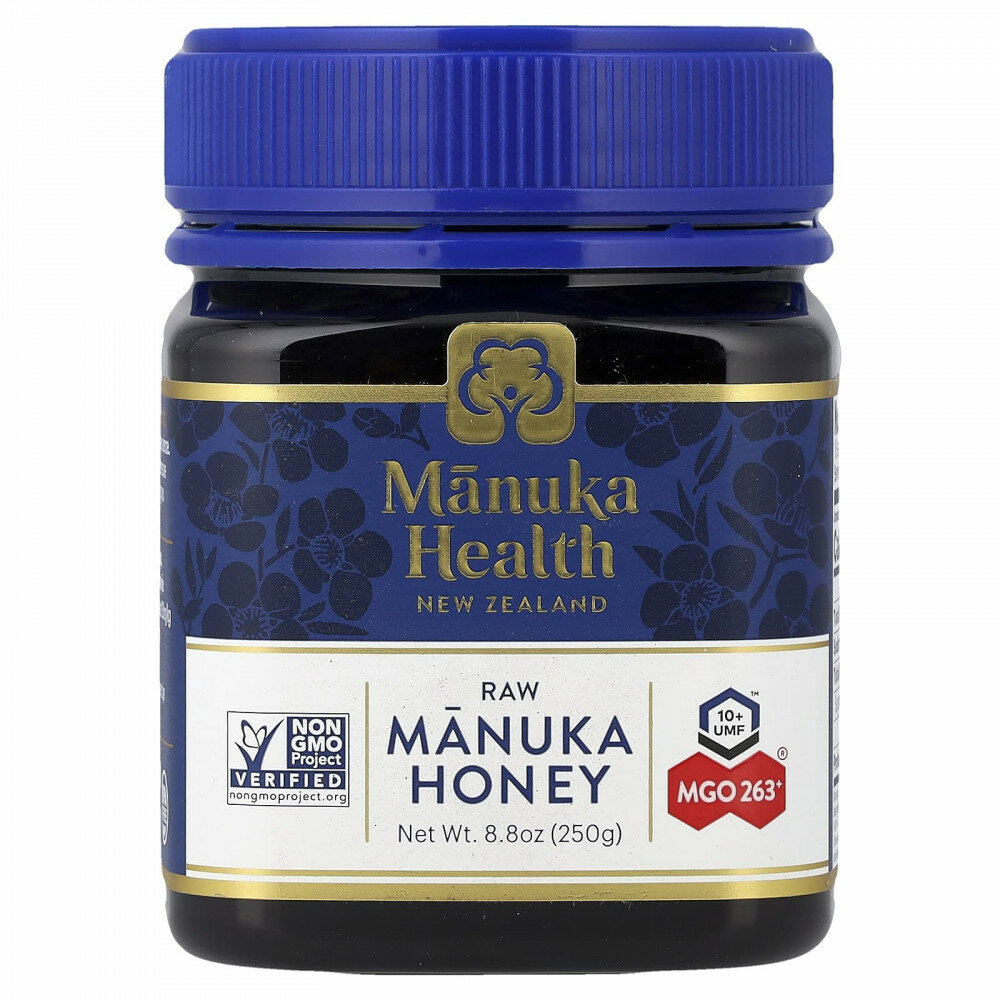 Manuka Health, необработанный мед манука, UMF 10+, MGO 263+, 250 г (8,8 унции)