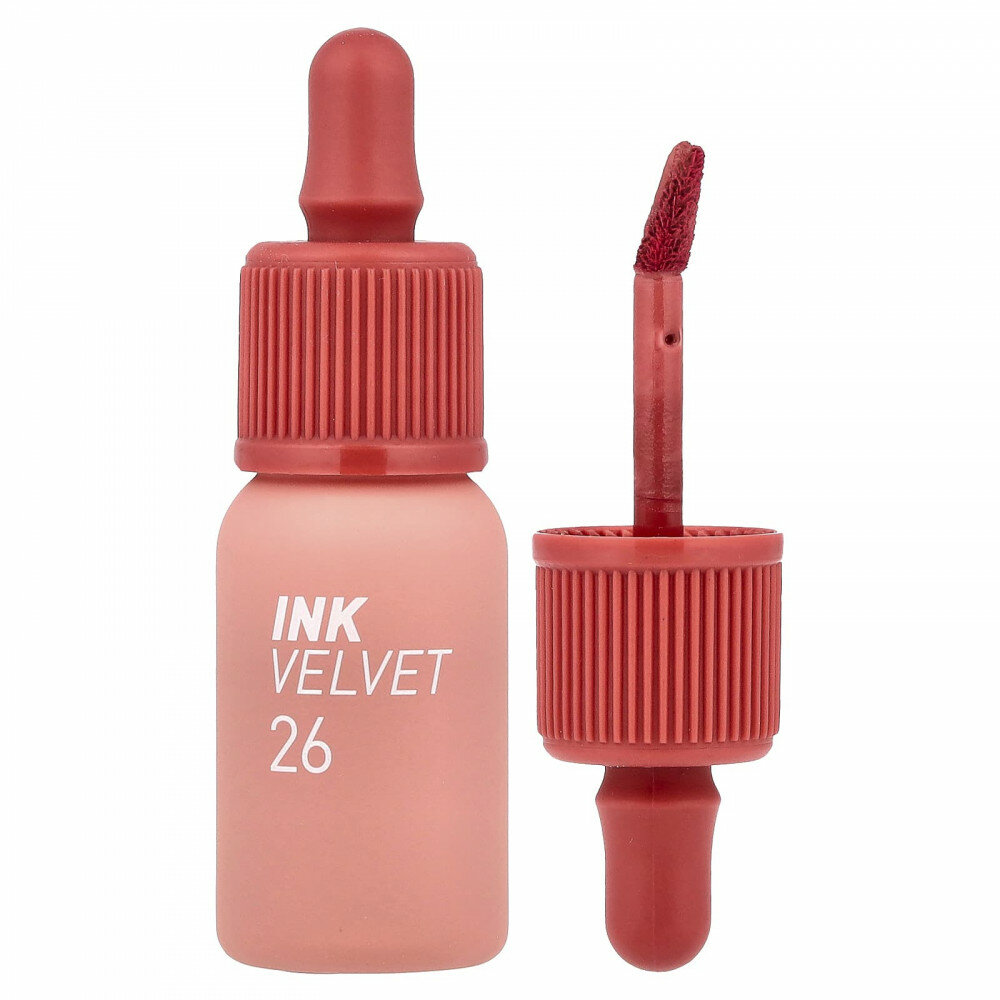 Peripera, Ink Velvet, тинт для губ, оттенок 26 Well-Made Nude, 4 г (0,14 унции)