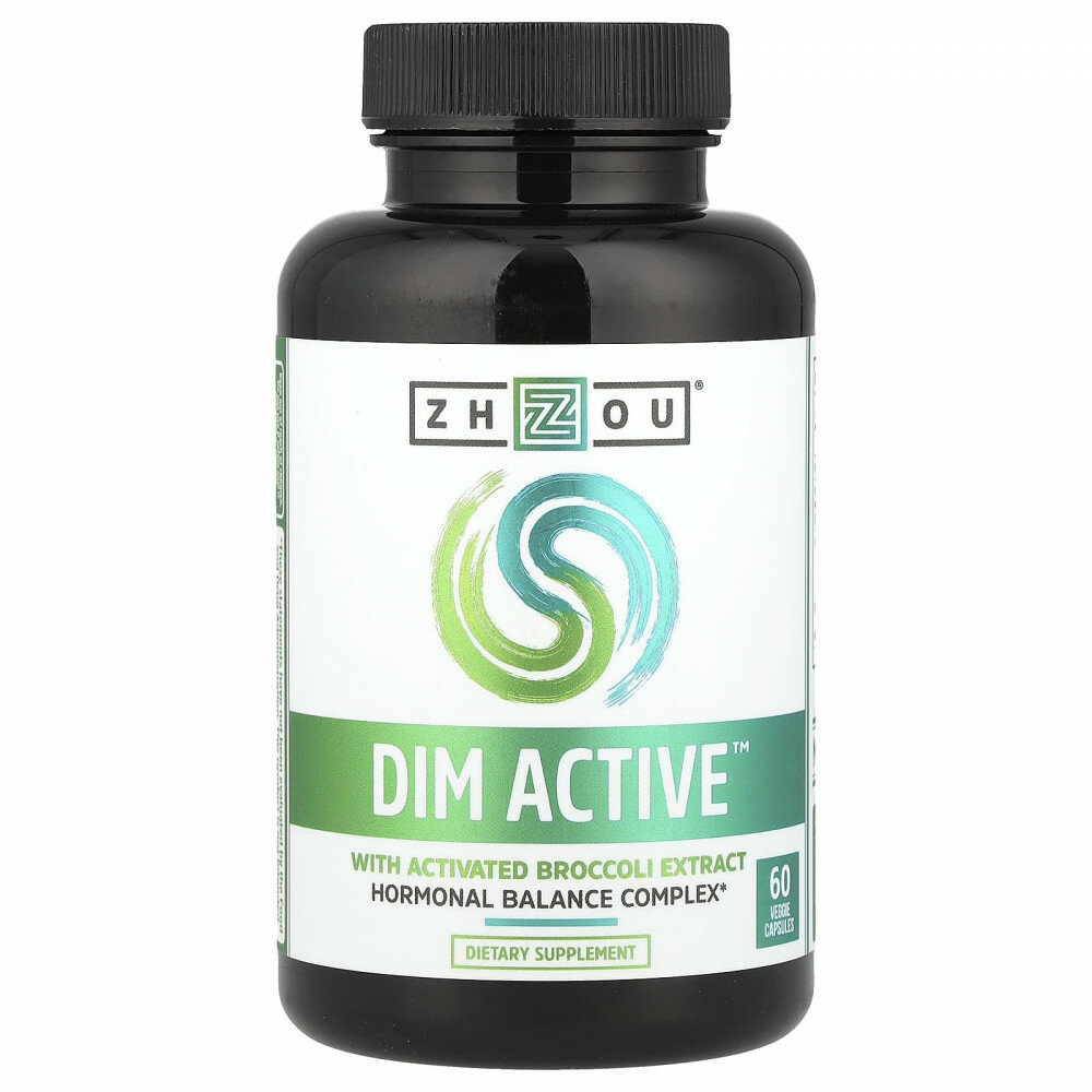 Zhou Nutrition, DIM Active™ с активированным экстрактом брокколи, 60 растительных капсул
