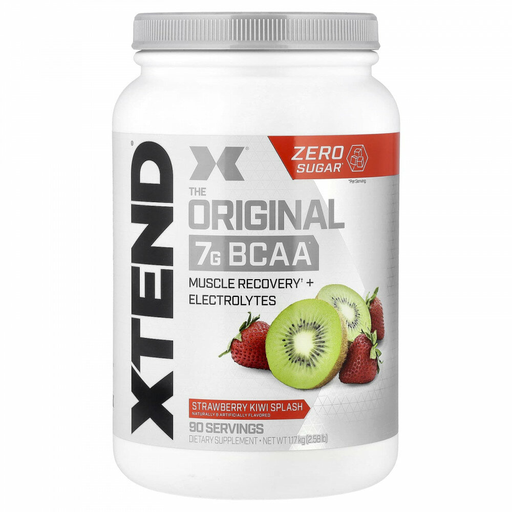 XTEND, 7 г BCAA, со вкусом клубники и киви, 1,17 кг (2,58 фунта)