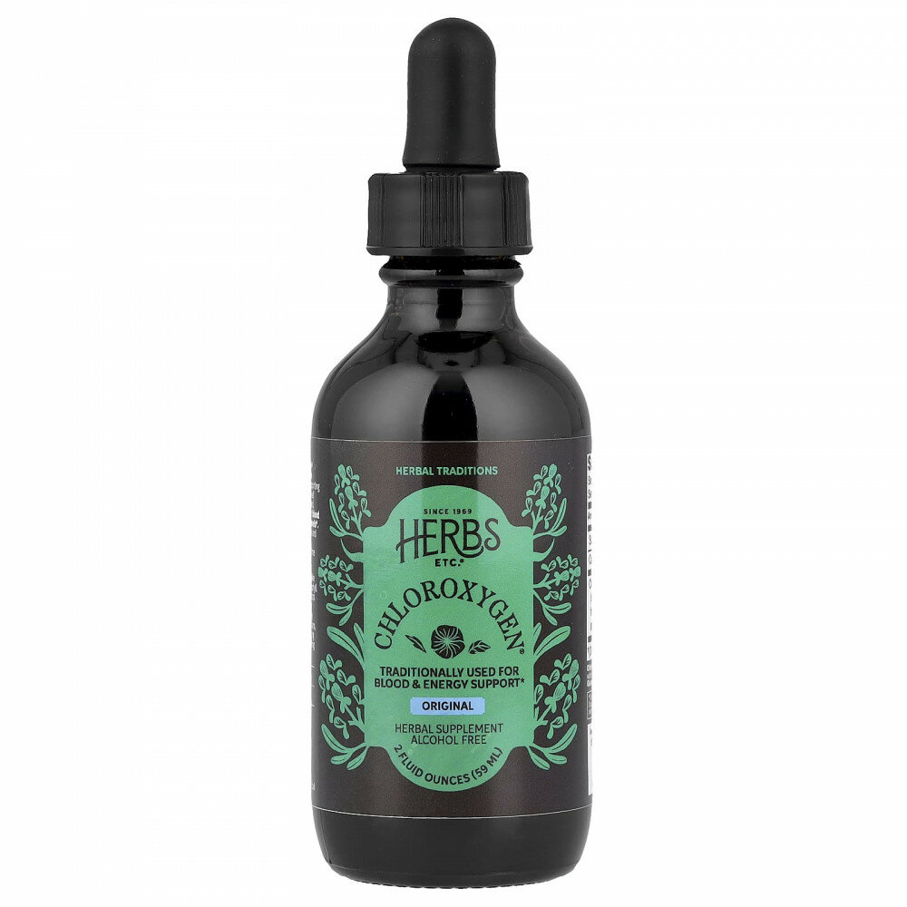 Herbs Etc, ChlorOxygen®, оригинальный вкус, без спирта, 59 мл (2 жидк. унции)