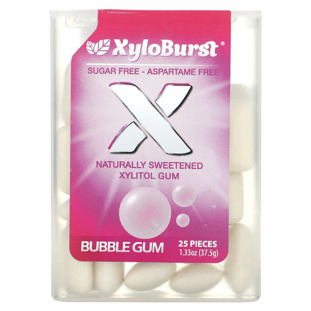 Xyloburst, ксилитоловая камедь, жевательная резинка, 24 шт, 36 г (1,27 унции)