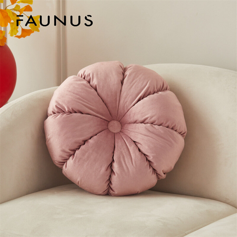 Плюшевая круглая декоративная подушка в европейском стиле, подушка для эркера в форме колеса, мягкая подушка для дивана в гостиной, напольная подушка, мягкий декоративный аксессуар.