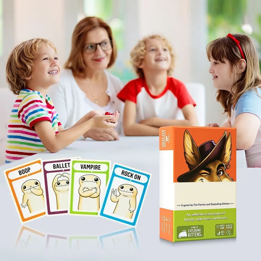 Арточная игра Coyote 66 экшн-карт смешная экшн-игра для вечеринок Guess The Kitty