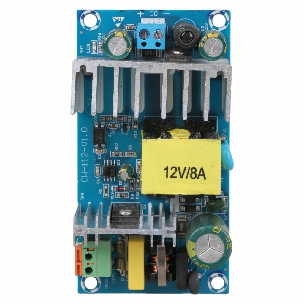 Плата питания с двойной коммутацией 12V8A 5V1A мощностью 100 Вт