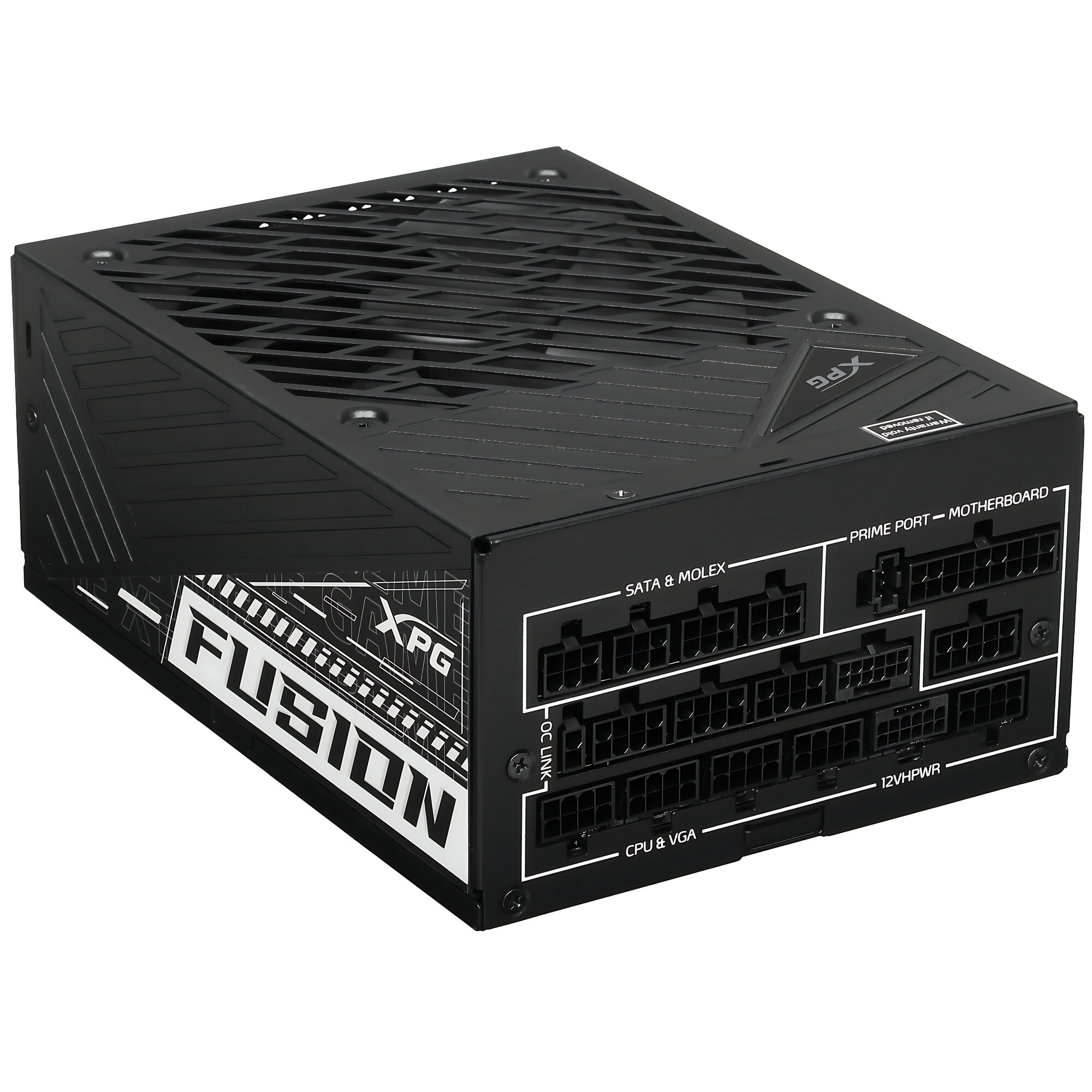 Блок питания ADATA XPG 1600W FUSION TITANIUM, модульный, 16 Pin PCIe 5.0, 80 PLUS Titanium (FUSION1600T-BKCEU)