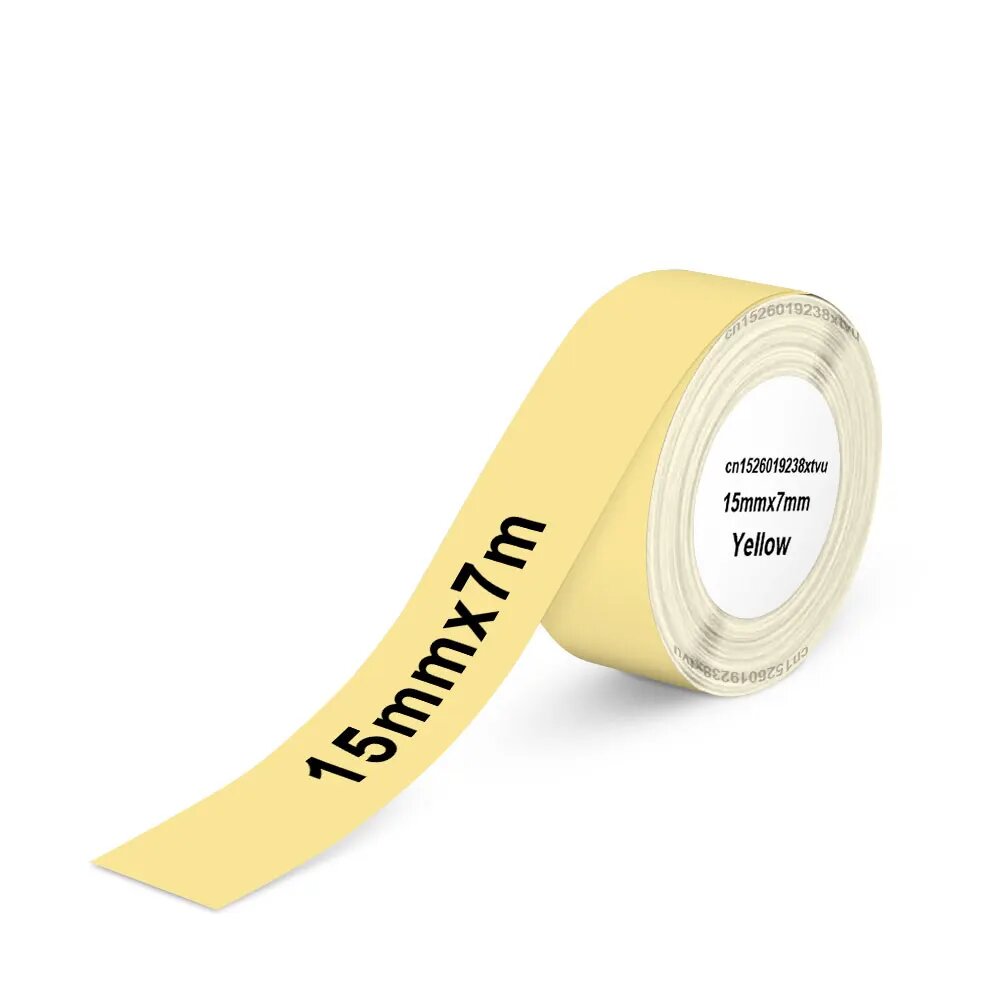 Желтая этикетка 15 мм x 7 м, Color: 1PK Yellow
