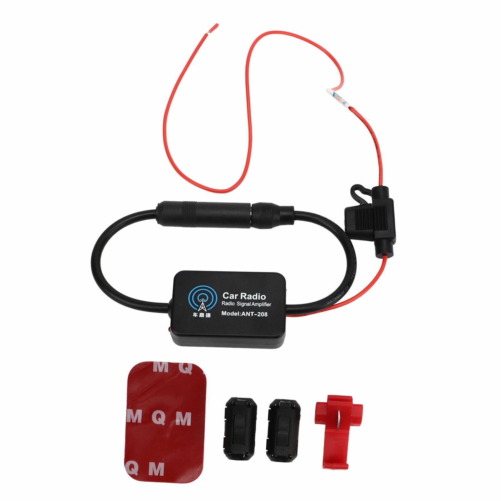 Усилитель сигнала FM-антенны 25-30 дБ для автомагнитолы