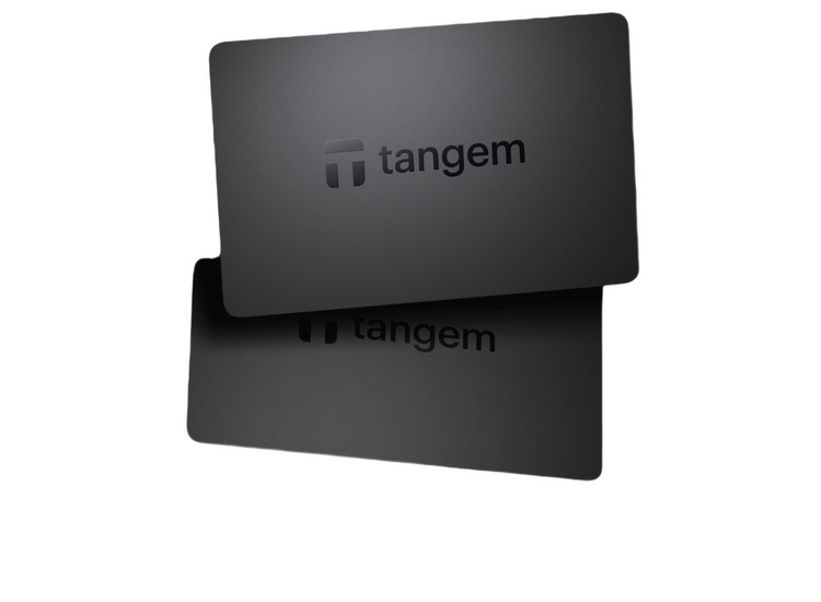 Аппаратный криптокошелек Tangem Wallet 2.0 - 2 карты. Холодный NFC кошелек для криптовалюты