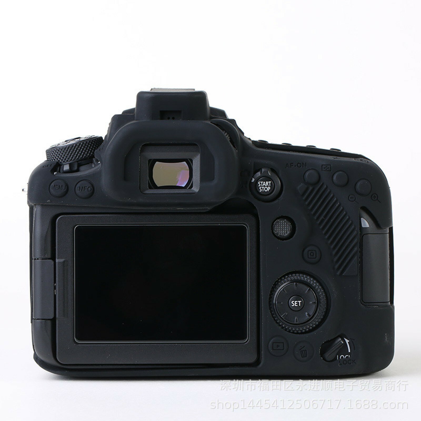 Силиконовый противоударный чехол MyPads для фотоаппарата Canon EOS 90D черный