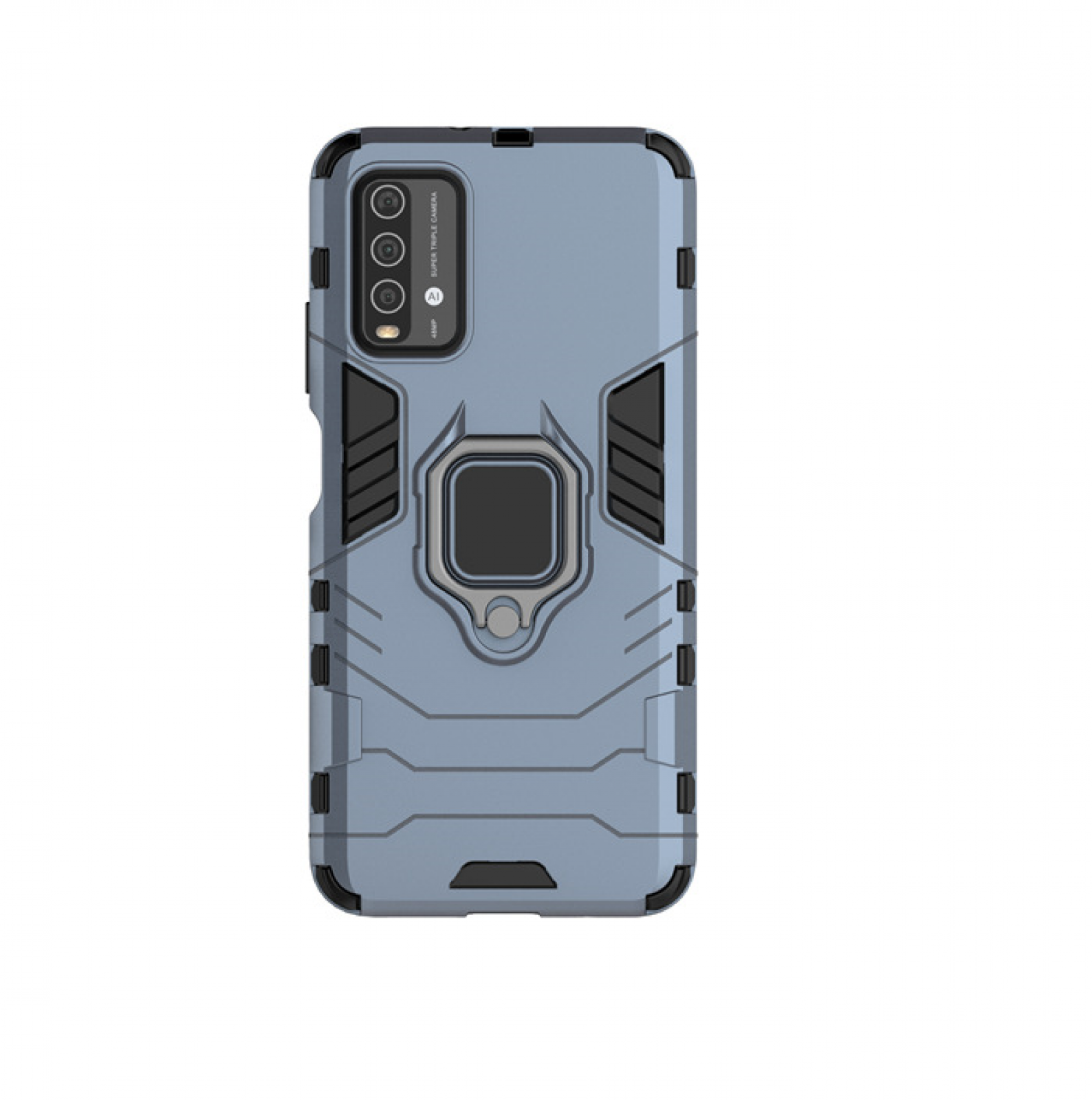 Чехол-бампер MyPads для Xiaomi Redmi 9T противоударный усиленный синий
