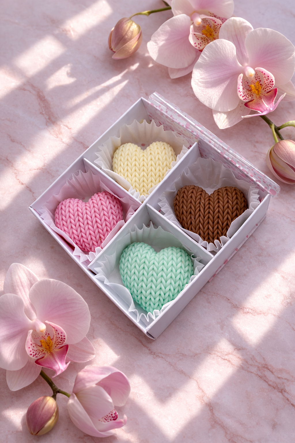 Подарочный набор на 8 марта, конфеты в виде сердца, подарок девушке, шоколадные конфеты