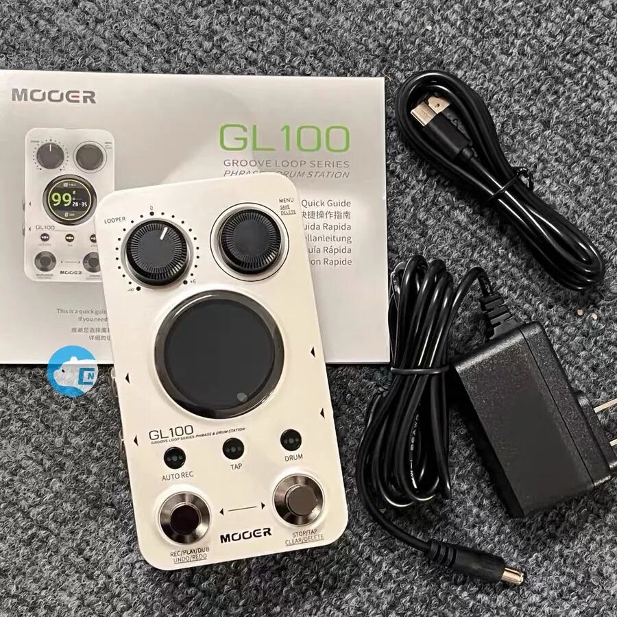 MOOER GL100 Groove Loop Series Phrase & Drum Station - Двойной ножной переключатель — фото 1