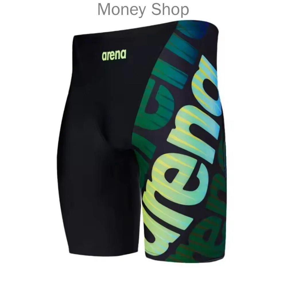Arena гидрошорты для плавания, размер XXXL, для мужчин, зеленый и черный