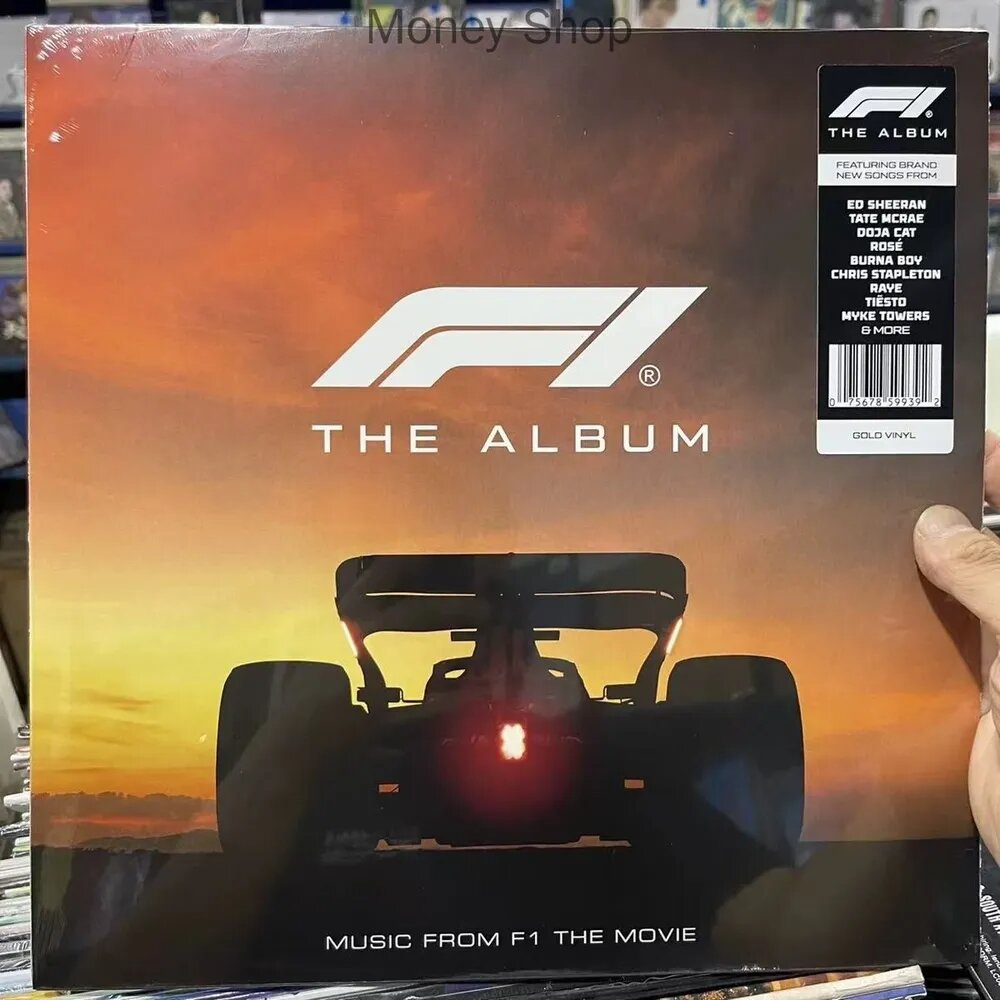 F1: The Album - Оригинальный золотой виниловый альбом с саундтреком к фильму 'Форсаж'. Включает треки от Don Toliver, Ed Sheeran, Burna Boy, Tiësto, Peggy Gou — фото 1