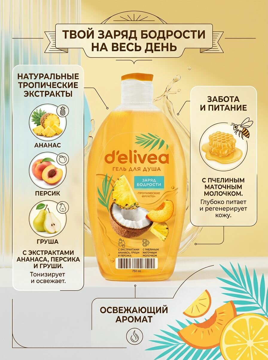 Гель для душа 750 мл.