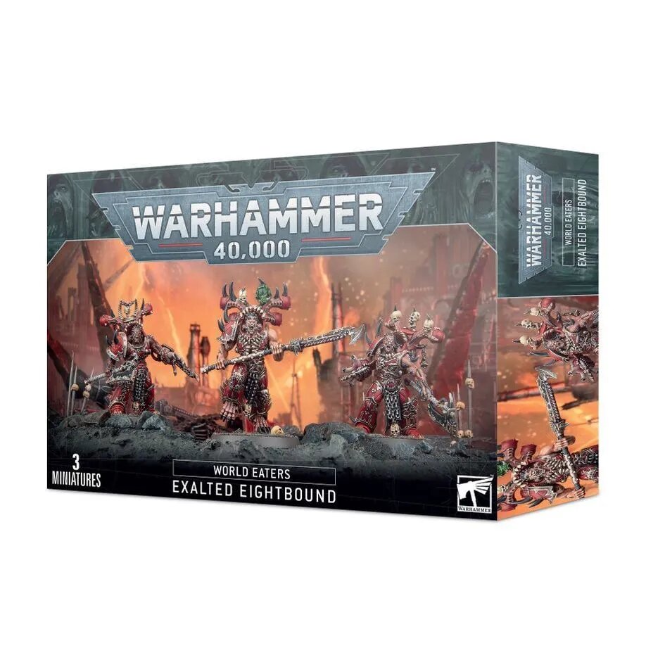 Набор миниатюр Warhammer 40000 World Eaters Exalted Eightbound - 3 миниатюры