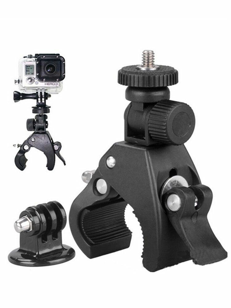 Крепление-струбцина на трубы с адаптером для экшн-камер