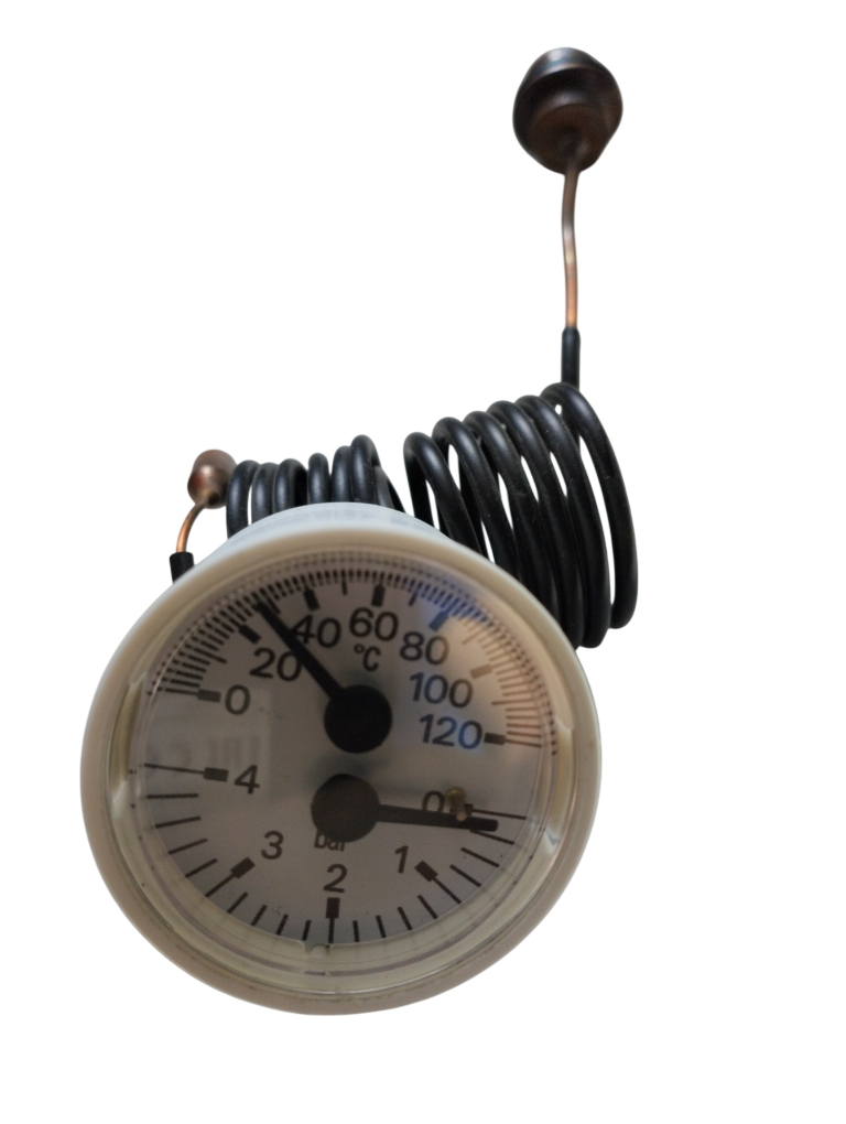 Манометр/термометр (термоманометр) газового котла Buderus (Будерус) U012 арт.95261476 производство Италия