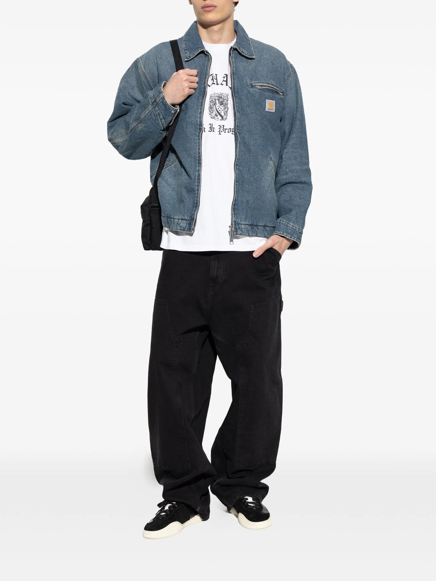 Брюки классические Carhartt WIP, размер XL, черный — фото 1