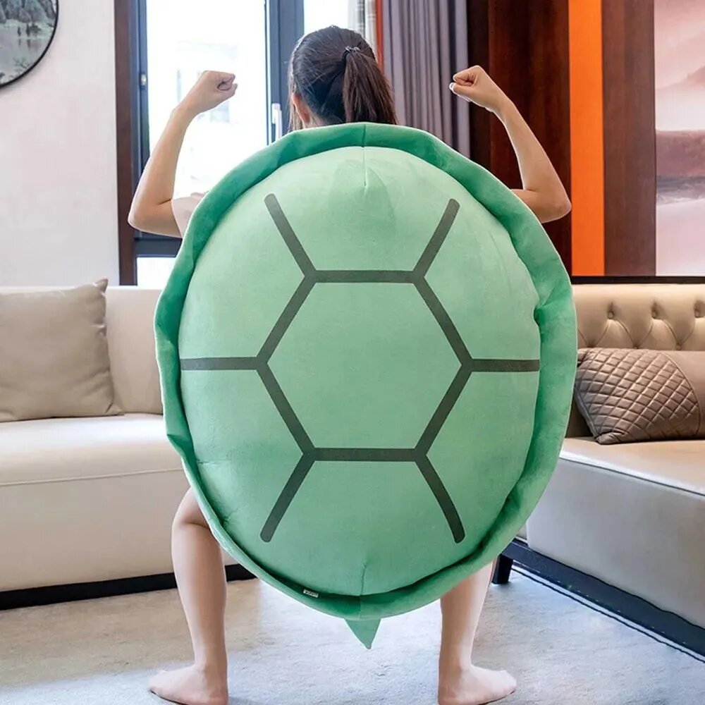 LELEBEAR Turtle Power Shell, подушка-гигантская черепаха, носимая подушка из панциря черепахи (100 см/39.37дюйма)