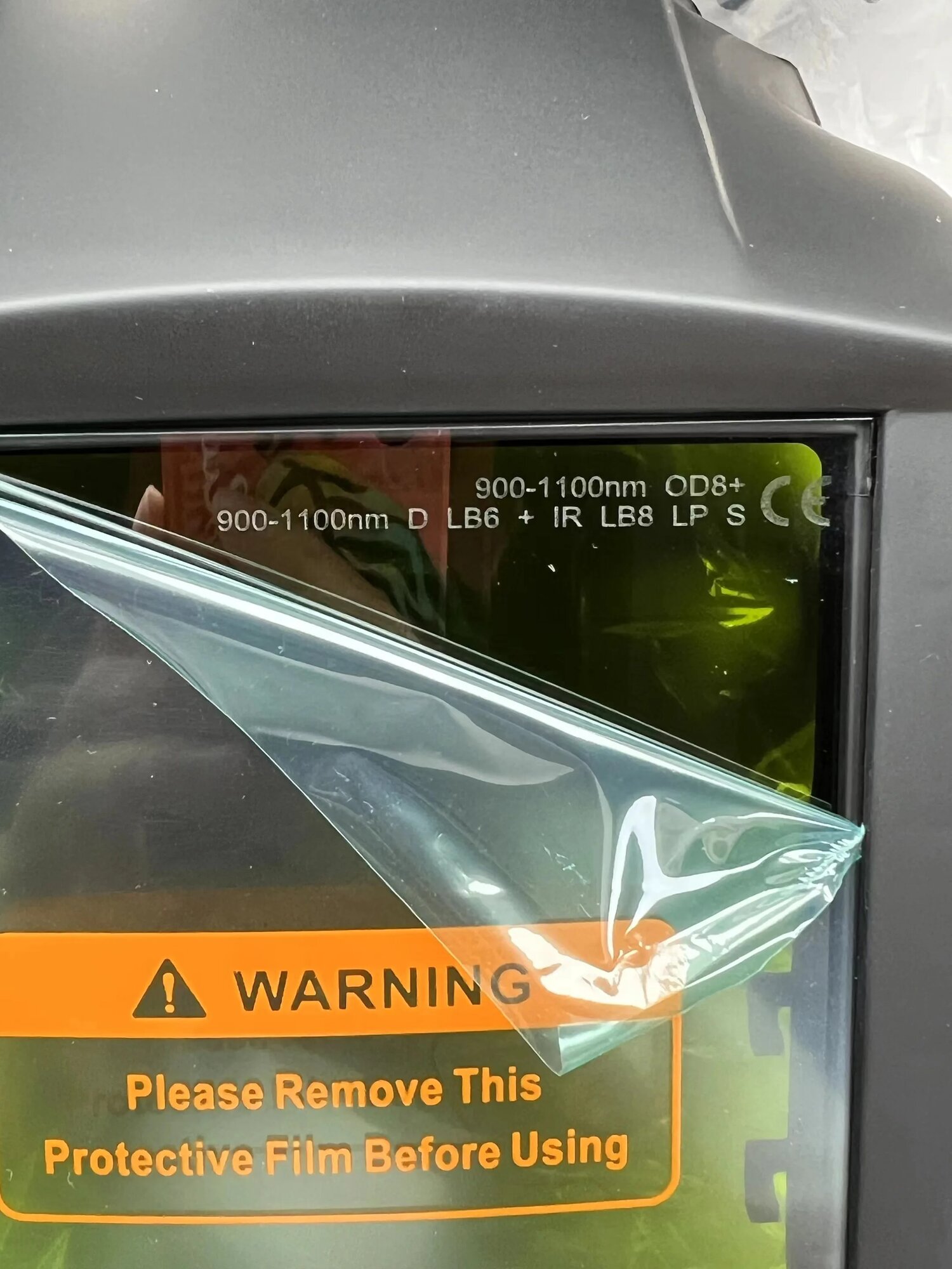 Новое поступление, маска для лазерной сварки из АБС-пластика, шлем для лазерной сварки, сертифицированный CE OD7+ для 900-1100 нм