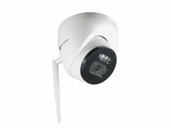 Optimus IP-H044.0(2.8)MW_V.2 Купольная антивандальная IP-камера 4Мп, фокус 2,8мм, ИК-подсветка до 20м, Wi-Fi, слот под microSD до 512ГБ, встроенный микрофон,