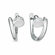 Серьги Diamant online, серебро, 925 проба, родирование, фианит, длина 1.7 см, , ...