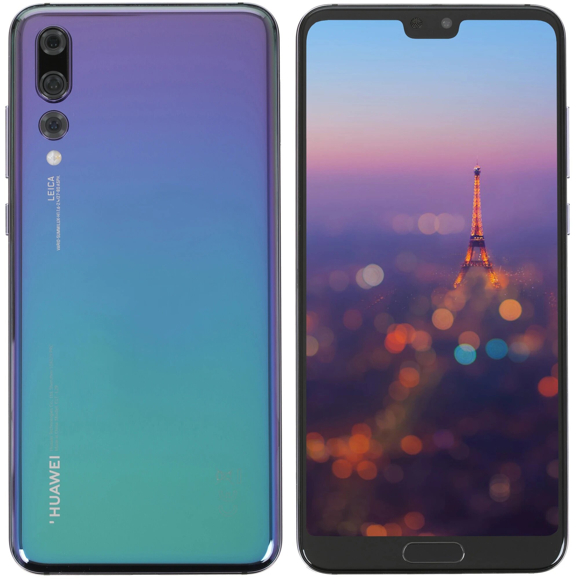 Смартфон Huawei P20 Pro 8//256 ГБ Auora, фиолетовый градиент, 6.1"