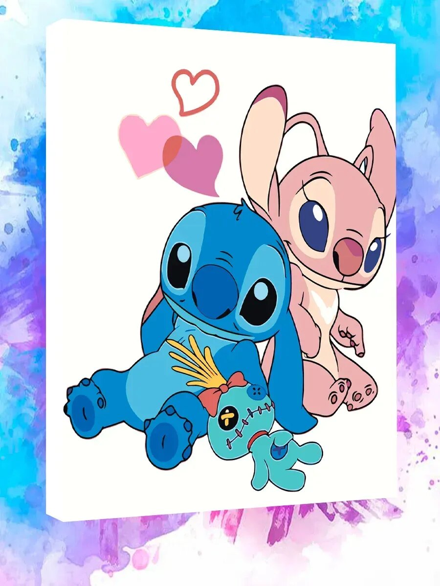 Картина по номерам Лило и Стич Дисней Disney